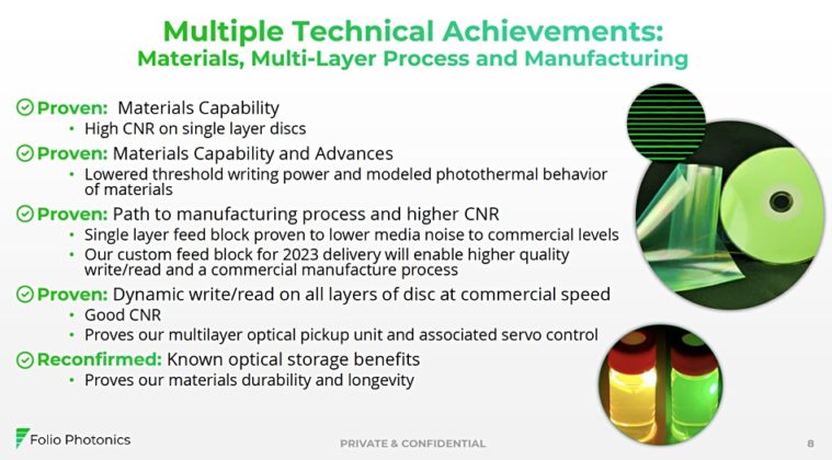 Folio Photonics archive optical disk technology is real