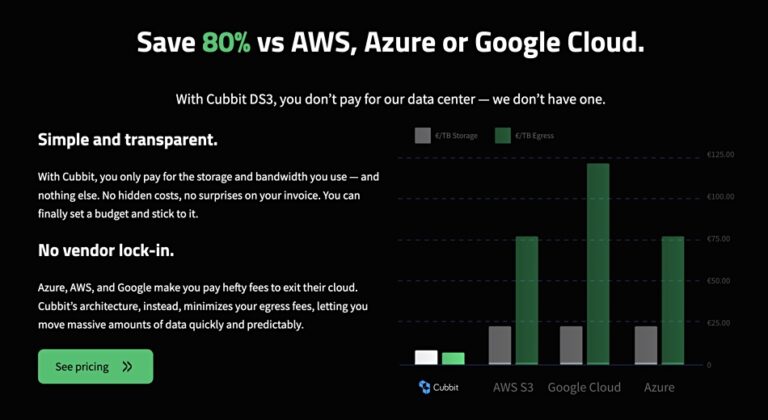 Cubbit storage is a hybrid of Web2 and Web3
