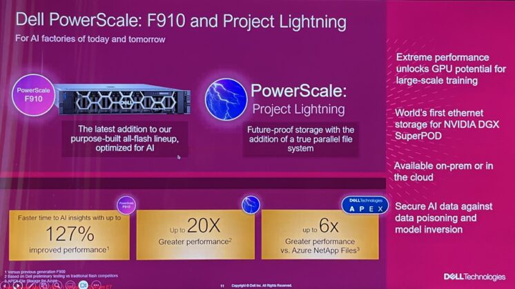 Dell PowerScale storage upgraded in grab for AI model training