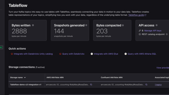 Confluent Tableflow unlocks real-time AI with Delta Lake and Iceberg